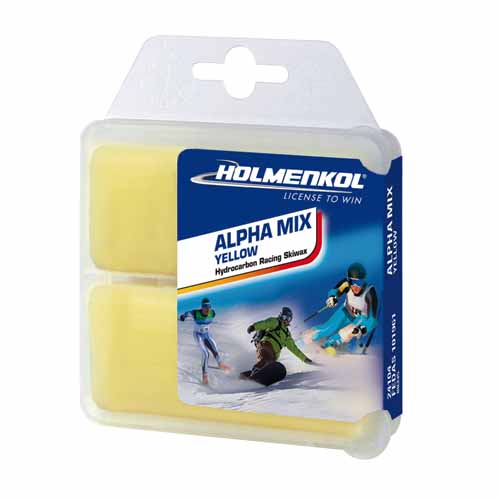 Holmenkol Alphamix Yellow Ski Wax 2 x 35g - Anything Technical