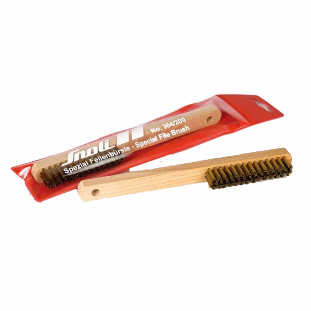 Snoli Brass Ski Edge File Cleaning Brush 200mm - Anything Technical